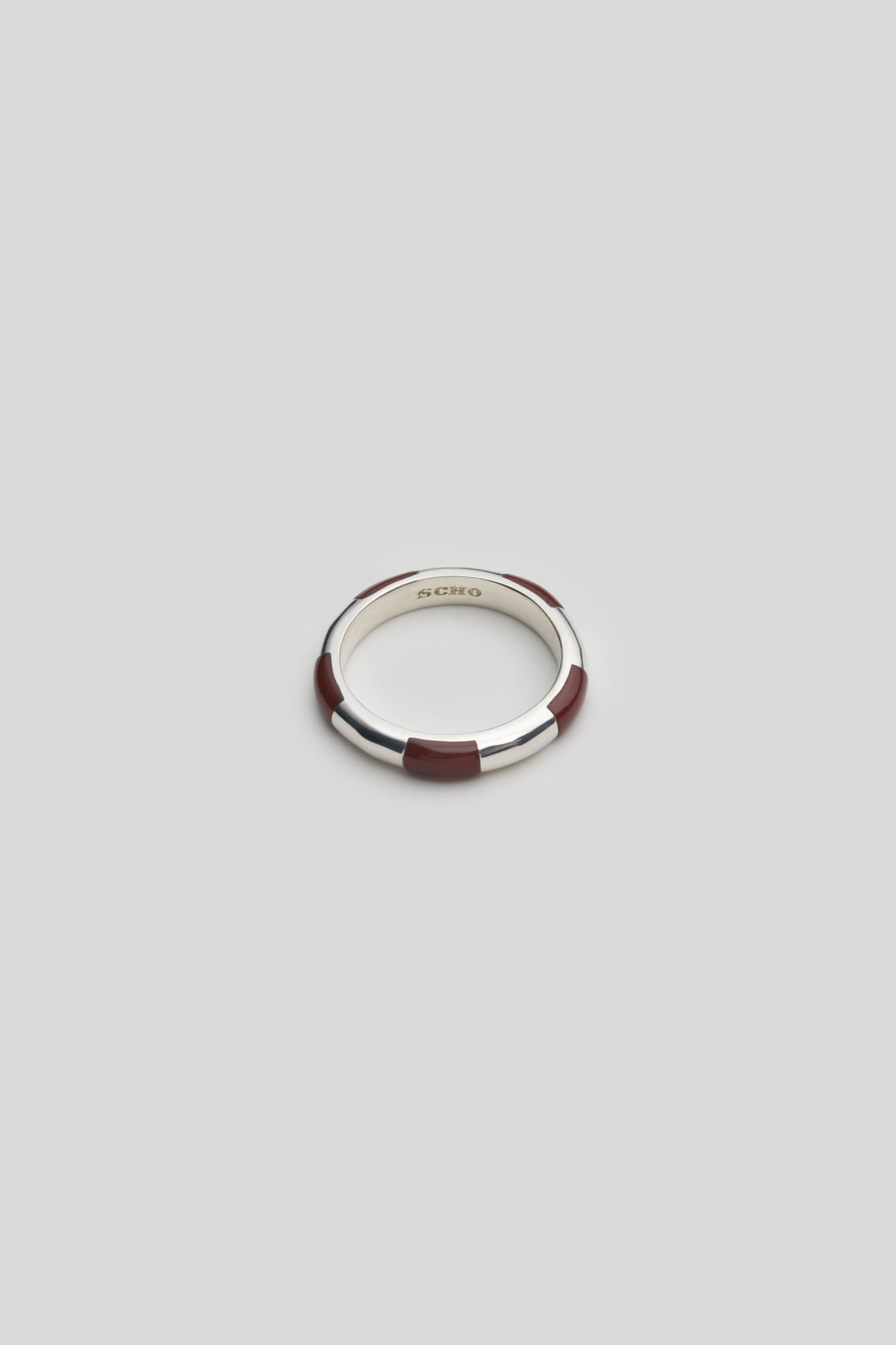 Scho Studio | Cairo Piano Red Jade Ring